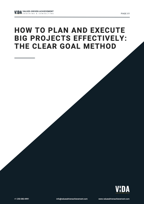 How To Plan And Execute Big Projects Effectively: The Clear Goal ...